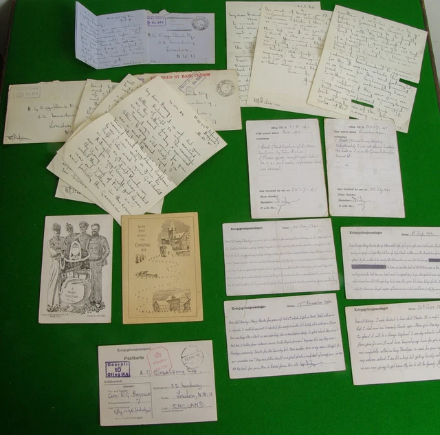 WW2 PRISONER OF War Letters from Oflag IXA, Oflag VIB & Oflag VIID Capt ...