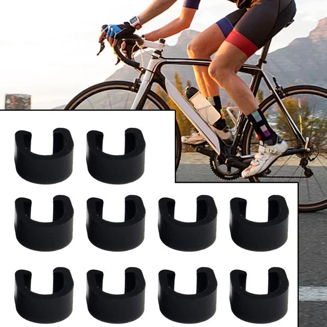 10 PIECES OF Plastic C Buckle Clamp Fixing for Bike Brake Cables ...