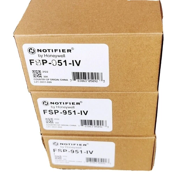 DÉTECTEUR DE FUMÉE Notifier Fsp-951-Iv Avec Alarme Incendie De Base ...