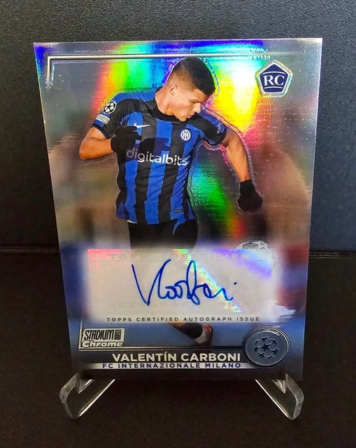2022-23 TOPPS UCC Stadium Club Chrome VALENTIN CARBONI Autograph CA-VC ...