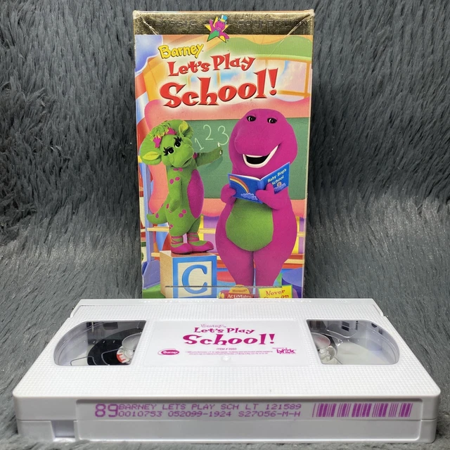 BARNEY LET’S PLAY School! VHS Video Tape Classic Collection VTG Sing ...