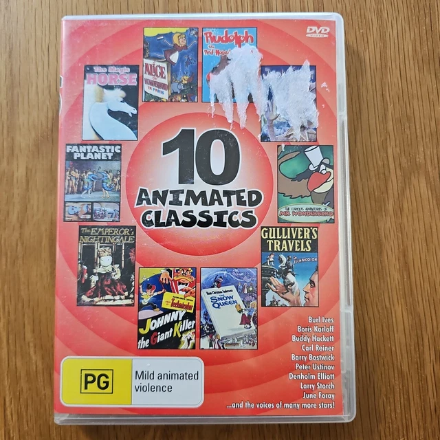 10 ANIMATED CLASSICS DVD - Cartoon 4 Disc Set - VGC - RARE $9.99 ...