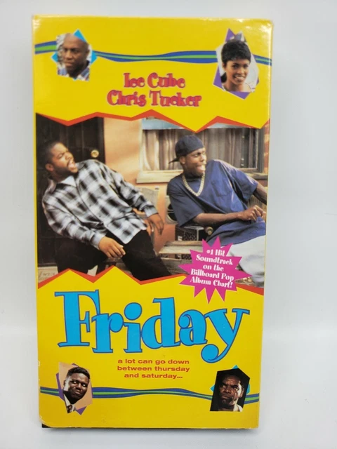 FRIDAY VHS ICE Cube Chris Tucker Nia Long Cardboard Sleeve Friday VHS ...