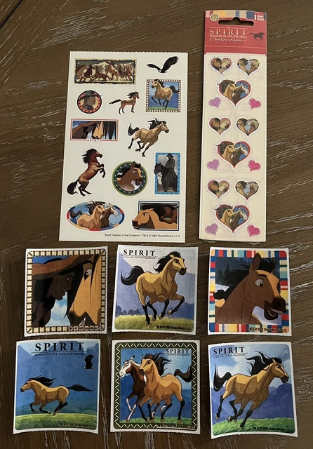 VINTAGE SPIRIT STALLION of the Cimarron Rain Stickers 2 sheets & 6 ...