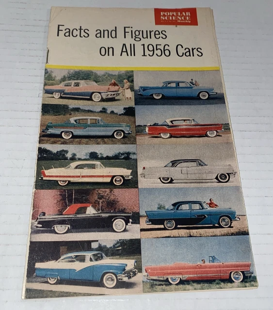 VINTAGE 1950S POPULAR Science Fact & Figures on ALL 1956 Cars Nash ...