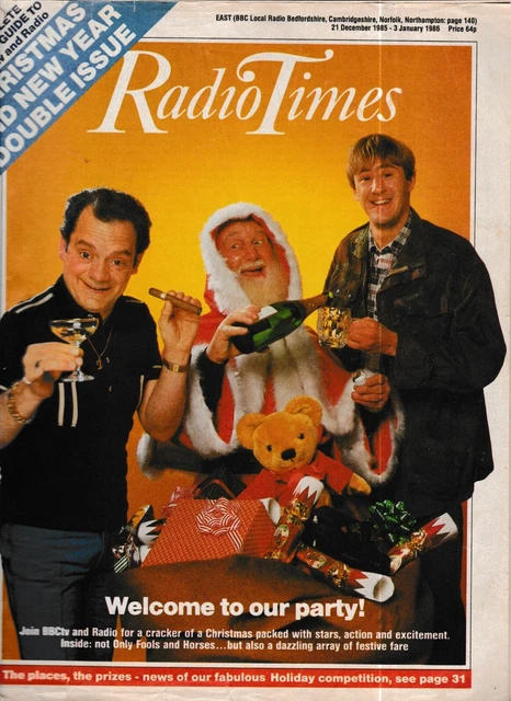 RADIO TIMES EAST Edition, Christmas 1985 - Only Fools And Horses Cover ...