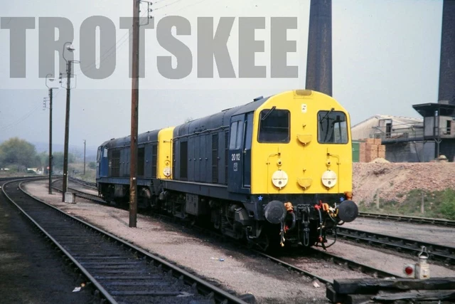 35MM SLIDE BR British Rail Diesel Loco Class 20 20112 Barrow Hill 1984 ...