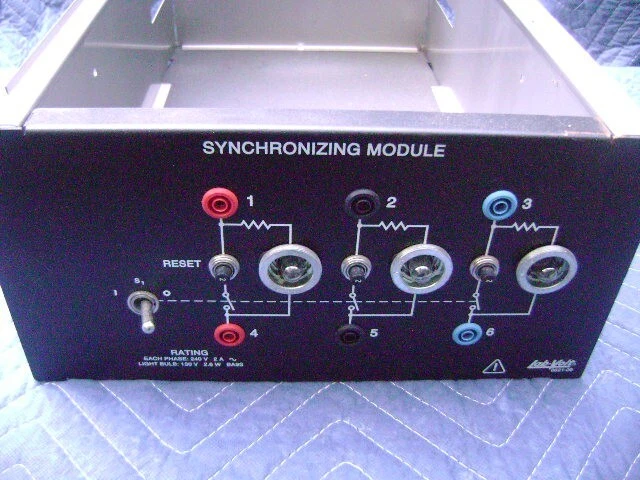 LABVOLT EMS 8621 Synchronizing Module Electrical/Electronic/Educational ...