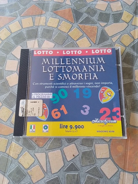 CD ROM PER pc lottomania e smorfia 2 programmi per numeri lotto ...