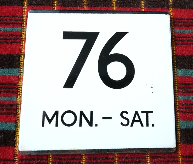 LONDON TRANSPORT ROUTE 76 Mon.-Sat. Bus Stop E-Plate £37.50 - PicClick UK
