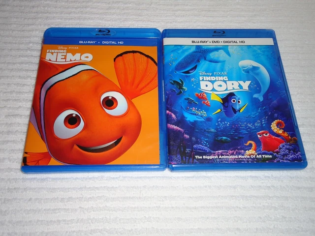 Finding Nemo And Finding Dory 2 Movie Collection Blu Ray 4 Disc Set