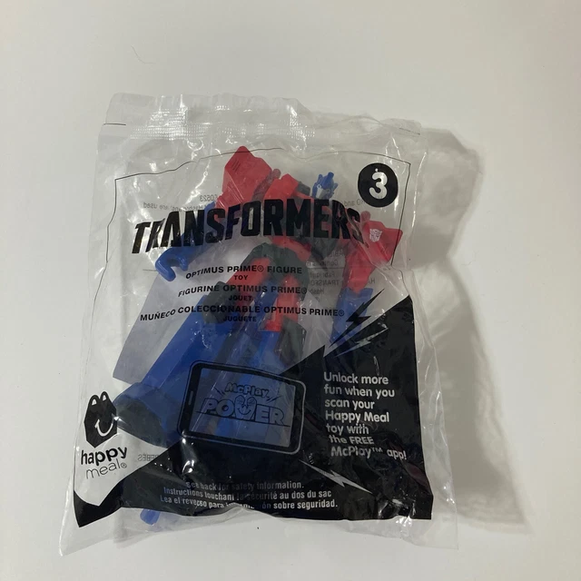 MCDONALDS TRANSFORMERS OPTIMUS Prime Figure #3 Robot Sword Happy Meal ...