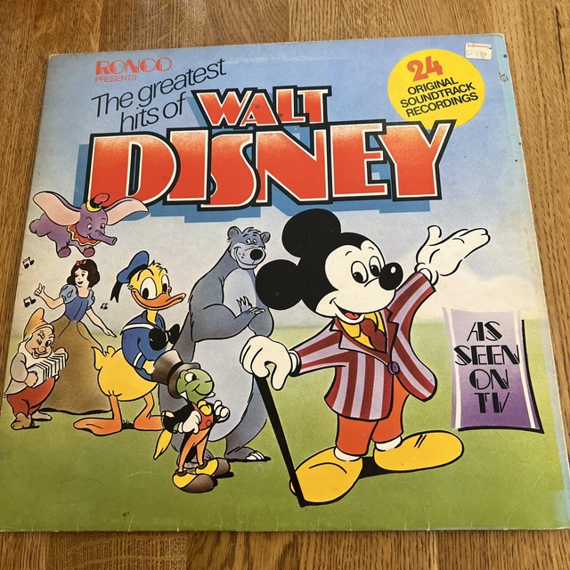 RONCO PRESENTS THE greatest hits of walt disney 12” Vinyl Gatefold LP ...
