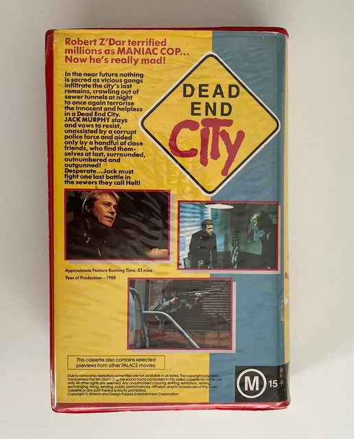DEAD END CITY [VHS] Palace Big Box Ex-Rental Video Tape Clamshell ...