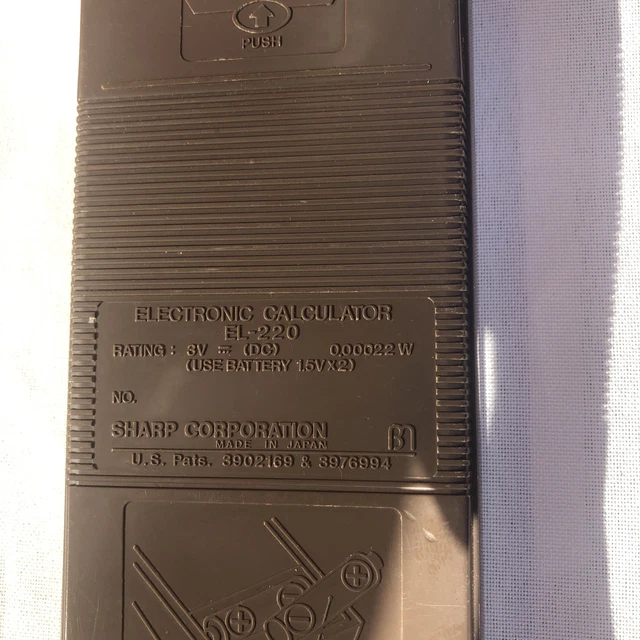 SHARP ELSI MATE EL-220 Vintage Calculator Working Collectible Retro £3.30 - PicClick UK