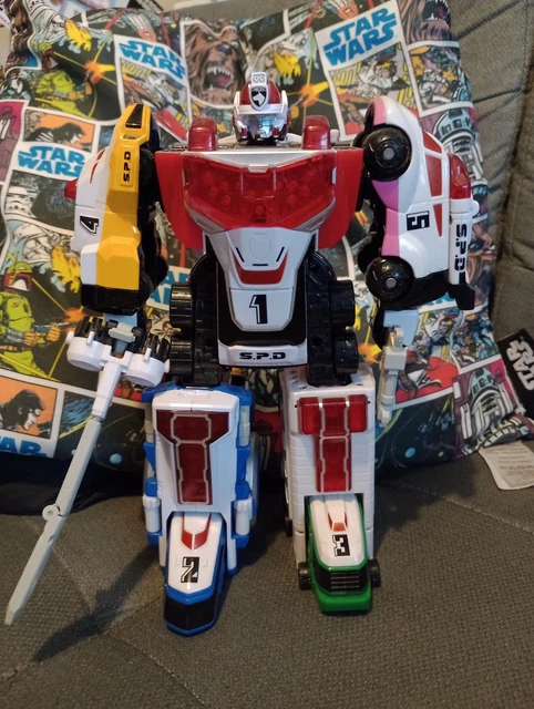 POWER RANGERS SPD DX Delta Squad Megazord Dekaranger Robo Bandai 2004 £ ...