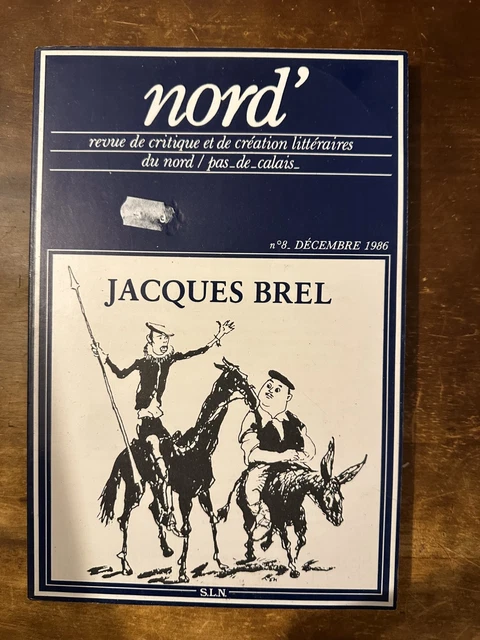 REVUE NORD’, N° 8, Jacques Brel, décembre 1986. Bon état. EUR 12,00 ...