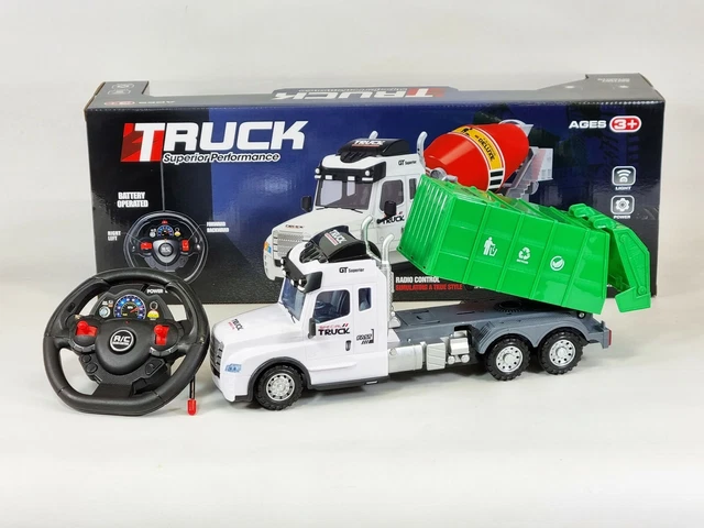 GARBAGE TRUCK RC Lorry Radio Control Battery Powered Kids Skip Lorry ...