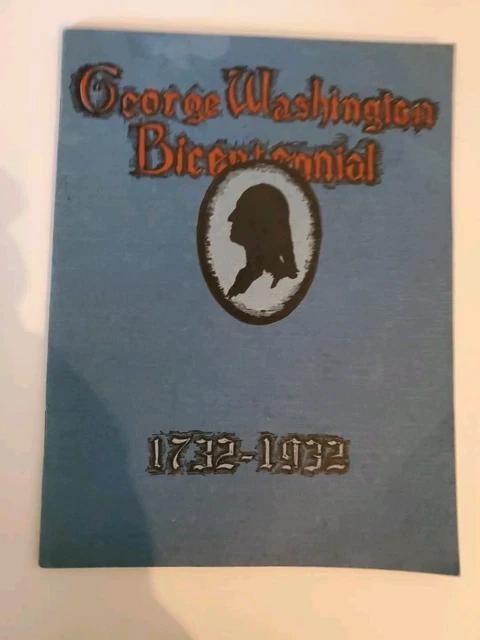 RARE VINTAGE BOOKLET - Calendar George Washington Bicentennial 1732 ...