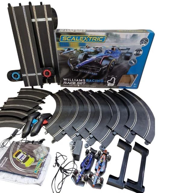 SCALEXTRIC WILLIAMS RACING Age 5+ Electric Race Speed Track Set ...