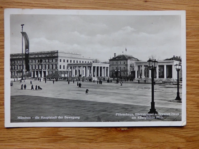 ORIGINAL GERMAN WW2 Third Reich B/W Photograph Postcard.Munich Honour ...