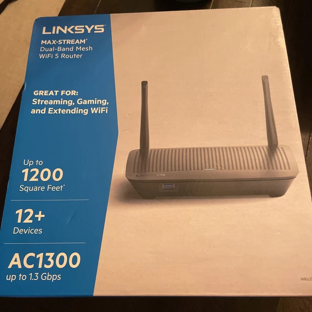 LINKSYS - MAX Stream Dual Band Mesh WiFi 5 Router - Model: MR6350 ...