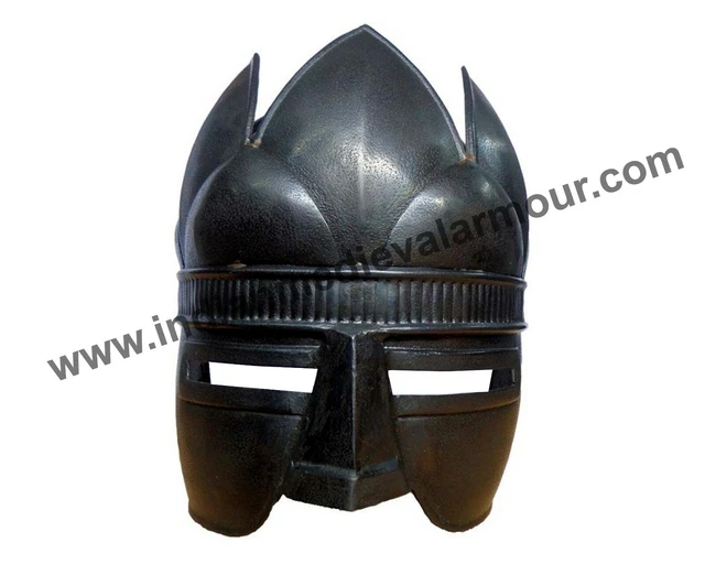 MEDIEVAL ARMOR KNIGHT King Helmet, Steel Larp Armor, Steel Helmet ...