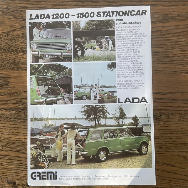 LADA 1200 1500 Dutch Export Russia Rare Brochure EUR 6,06 - PicClick FR