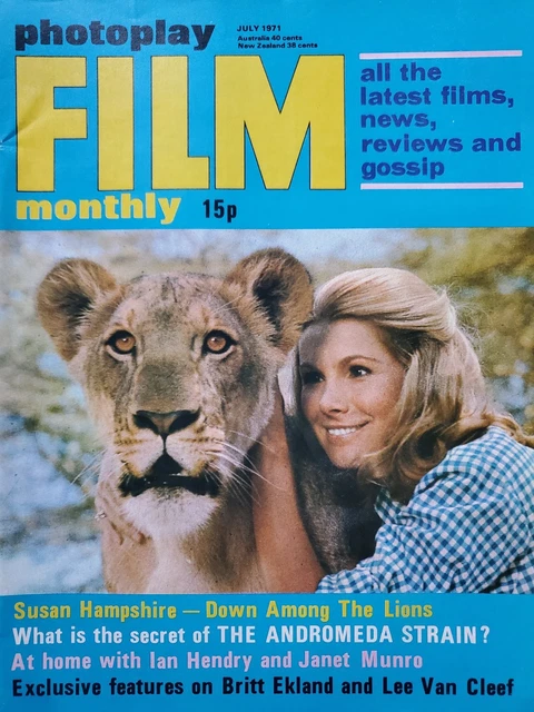 PHOTOPLAY JULY 1971 Horror Movies, Robert Shaw, Olivia Hussey, Britt ...