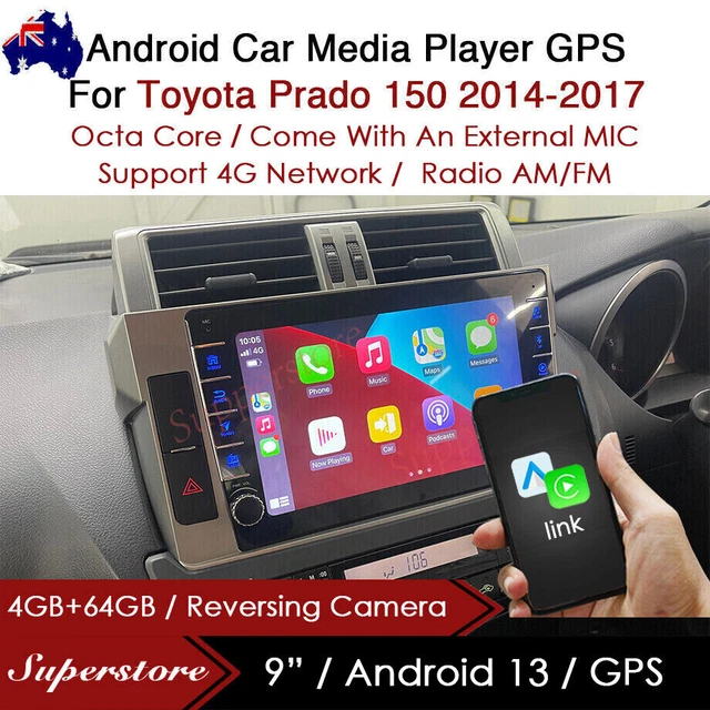 9” ANDROID 13 Car carplay auto Non-DVD GPS Radio Head Unit For Toyota ...