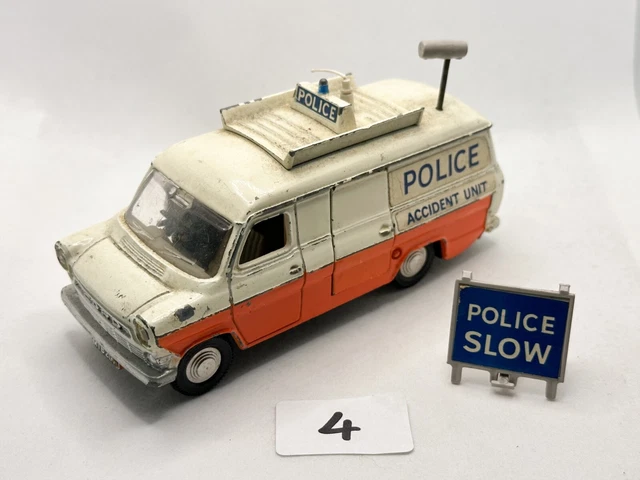 VINTAGE DINKY TOYS # 287 Ford Transit Police Accident Unit Diecastr Van ...