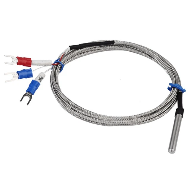 INDUSTRIAL GRADE RTD PT100 Temperature Sensor with 3 Wire Cable 2m ...