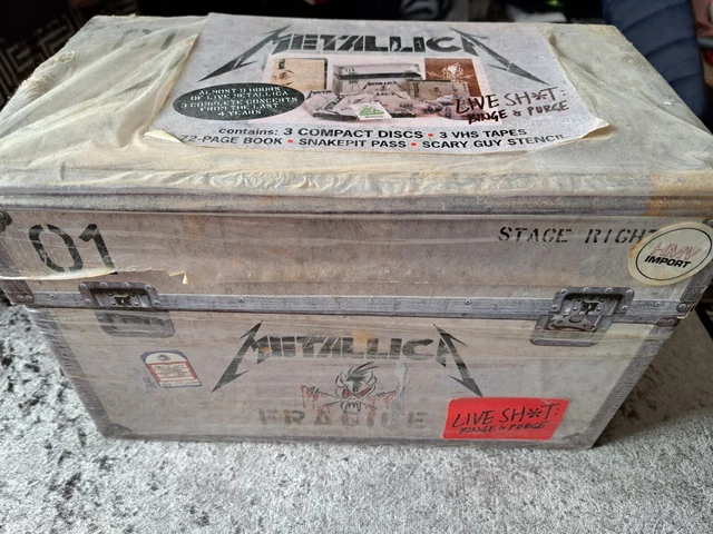 METALLICA BOX SET LIVE Shit Binge & Purge 1993 VHS/CD STENCIL Pass ...