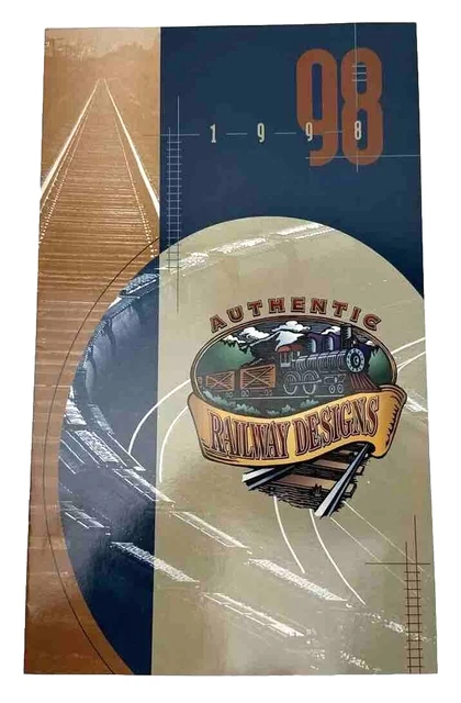 VTG ERTL AUTHENTIC Railway Designs Catalog Brochure Die Cast Train ...