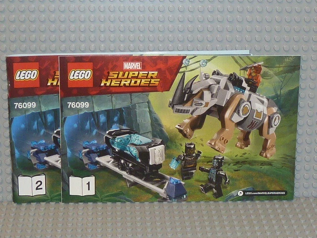 LEGO® SUPER HEROES Bauanleitung 76099 Rhino Face-Off by the Mine ...