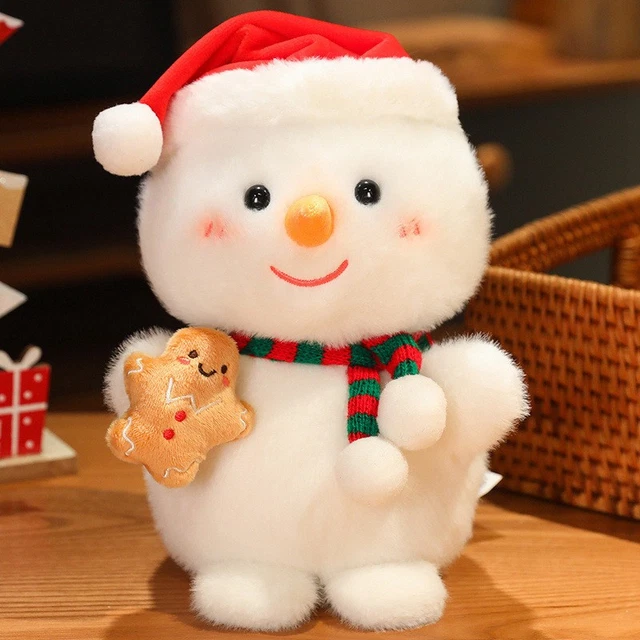 CHRISTMAS SANTA CLAUS Snowman Penguin Sled Plush Doll Pendant Children ...