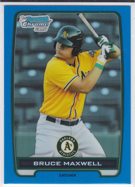 RÉFRACTEUR BLEU BRUCE Maxwell Oakland A's 2012 Bowman chrome draft EUR 5,40 - PicClick FR