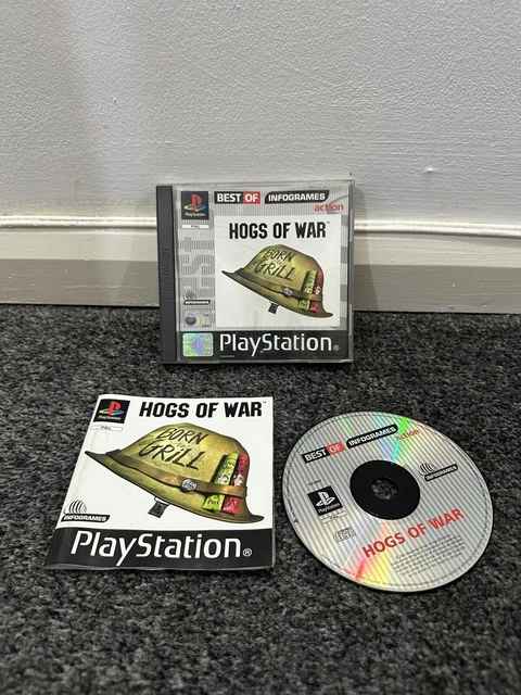 HOGS OF WAR Black Label PS1 Complete w/ Manual £29.99 - PicClick UK