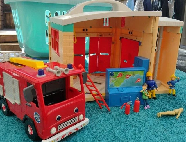 FIREMAN SAM TOY Bundle , Pontypandy station, Jupiter, figures and ...