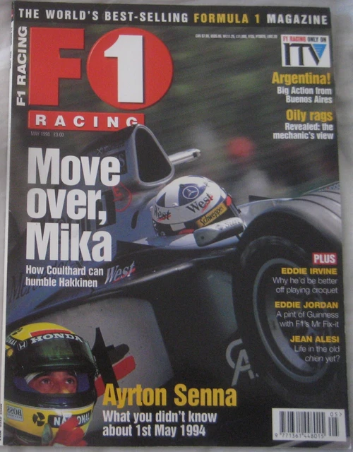 F1 RACING MAGAZINE May 1998 Issue 27 £5.99 - PicClick UK