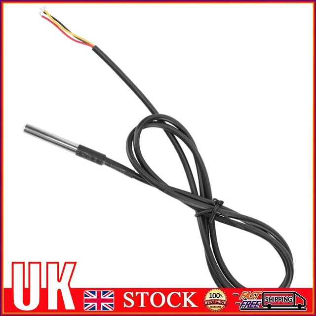 DS18B20 TEMPERATURE SENSOR Stainless Steel Waterproof 3.0V-5.5V (2M) £5 ...