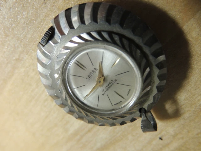 VINTAGE SAMBA 17 Jewels Mechanical Watch Pendant Works $14.25 - PicClick