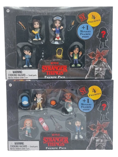 SET MIT 2X Netflix Stranger Things Figurine Pack - je mit 4 Figuren + 1 ...