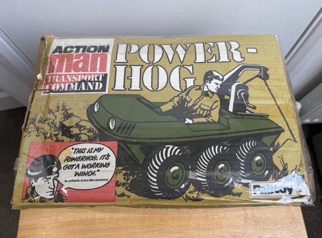 VINTAGE PALITOY ACTION Man Power Hog Vehicle & Box 1977 £94.31 ...