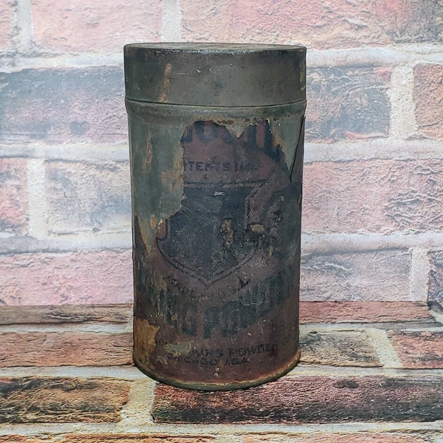 ANTIQUE VINTAGE TIN Calumet Baking Powder 1 Lb Chicago IL USA 1912 ...