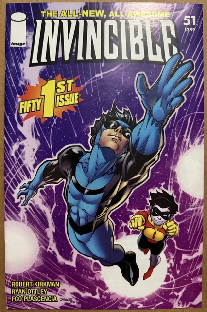 INVINCIBLE #51 ~NM-🔥 1St Kid Omni-Man & Debut Of Blue Costume! 🔑 Amazon ...