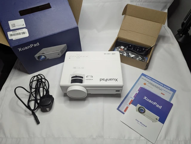 XUANPAD MINI PROJECTOR, 2025 Upgraded 14000L Portable Video Home ...