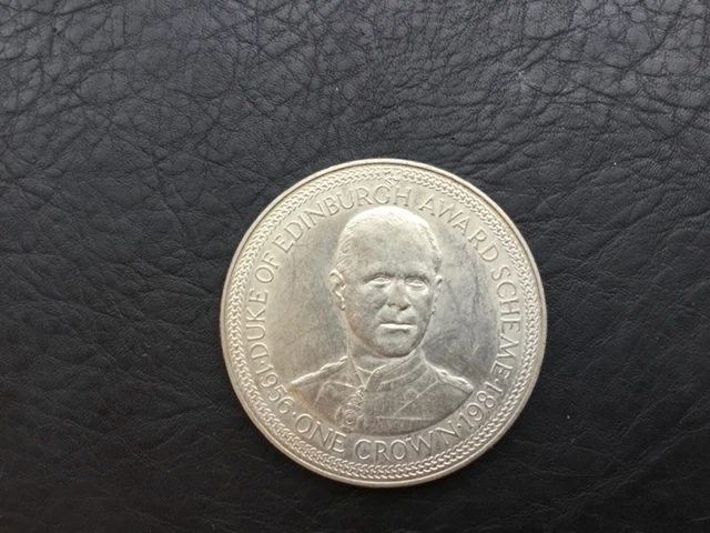 ISLE OF MAN 1981 Manx Duke of Edinburgh Awards One Crown Uncirculated £ ...