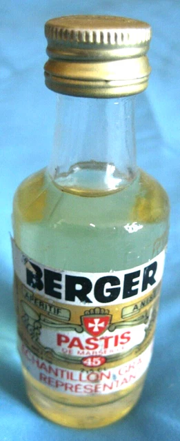 RARE ET ANCIENNE Mignonnette Alcool BERGER PASTIS de MARSEILLE ...