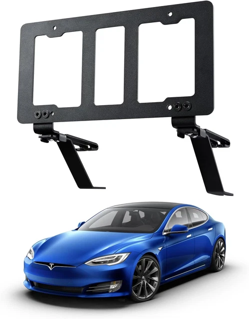 NO-DRILL FRONT LICENSE Plate Holder for Tesla Model Y Y, black $50.99 ...